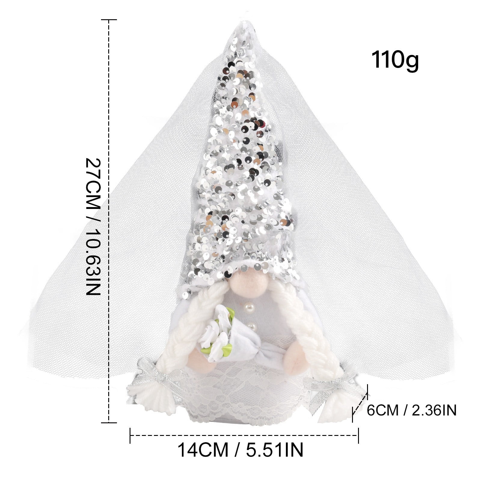 Click here for Sxcggal One Bride Bridegroom Wedding Dress Gnome D... prices