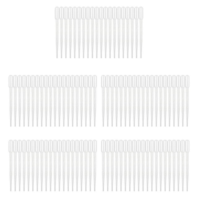 100 Pieces Disposable Eye Dropper Transfer Pipettes Mini Portable Home ...