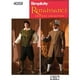 Simplicity Men's Size XS-XL Renaissance Costumes Pattern, 1 Each ...