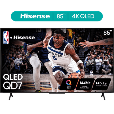Hisense 85" Class 4K UHD LED LCD Roku Smart TV HDR R6 Series 85R6E4 ...