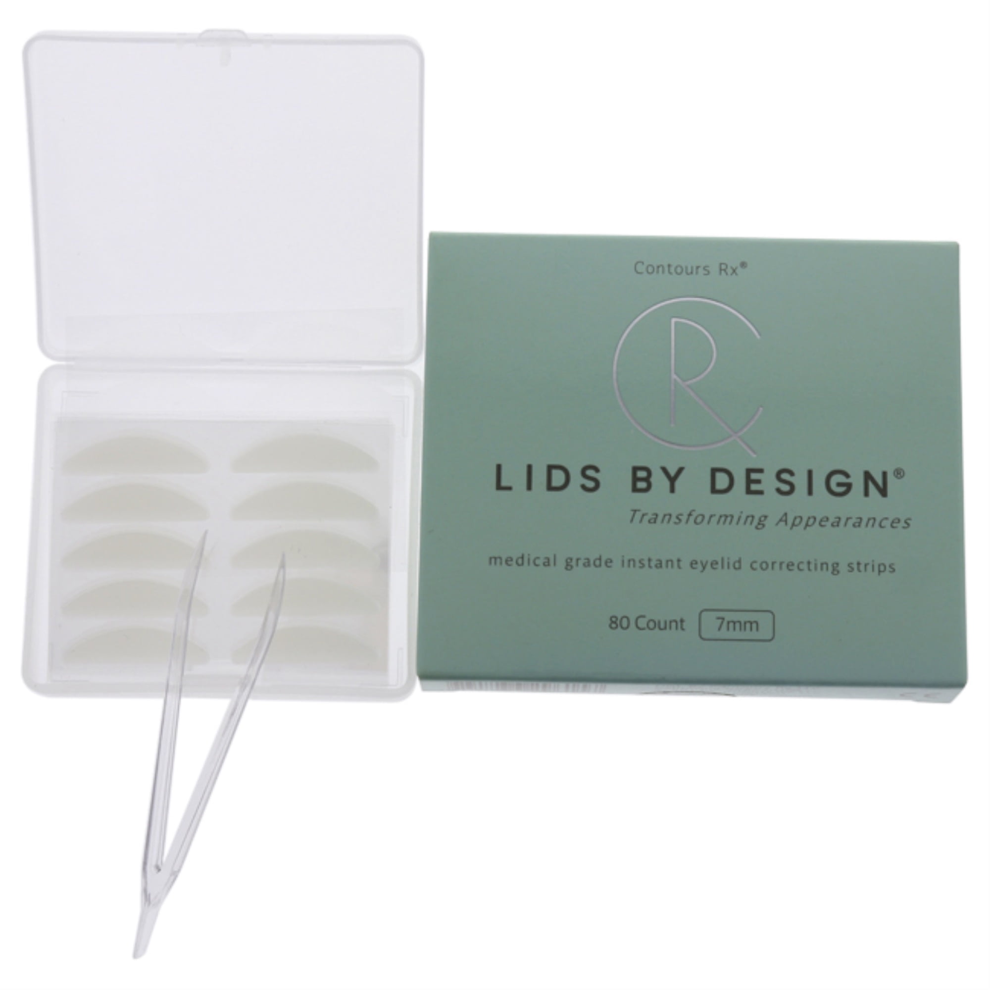 Lids By Design by Contours Rx for Unisex - 80 Count Eyelid Strips (7mm ...