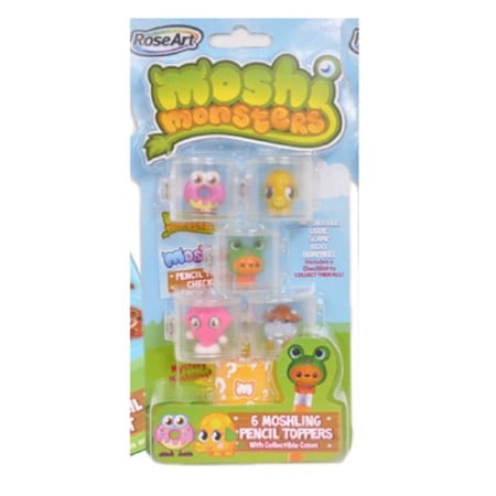 Moshi Monsters Moshlings Pencil Toppers Mr. Snoodle, Oddie, Scamp, Roxy ...