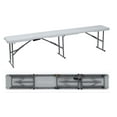 TentandTable Plastic Fold in Half Bench, White, 6 ft - Walmart.com