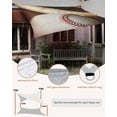 Baseball Sun Shade Sail 8' x 10', Retro Sport Rectangle Outdoor ...
