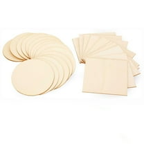 10 Pack 12 inch Round Unfinished Wood Discs, Circle Plywood Sheets for ...