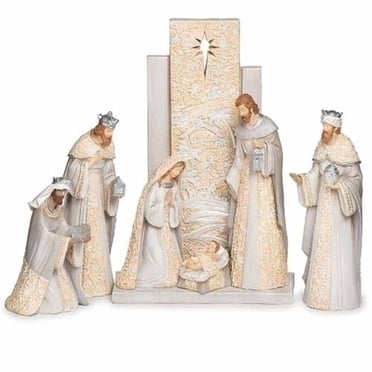 Roman Set of 6 Holy Family Christmas Nativity Figurines 11.75 ...