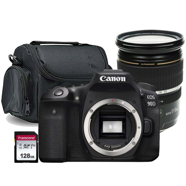 Canon EOS 90D 32.5MP Digital SLR Body Only + Canon EF-S 17-55mm f/2.8 ...