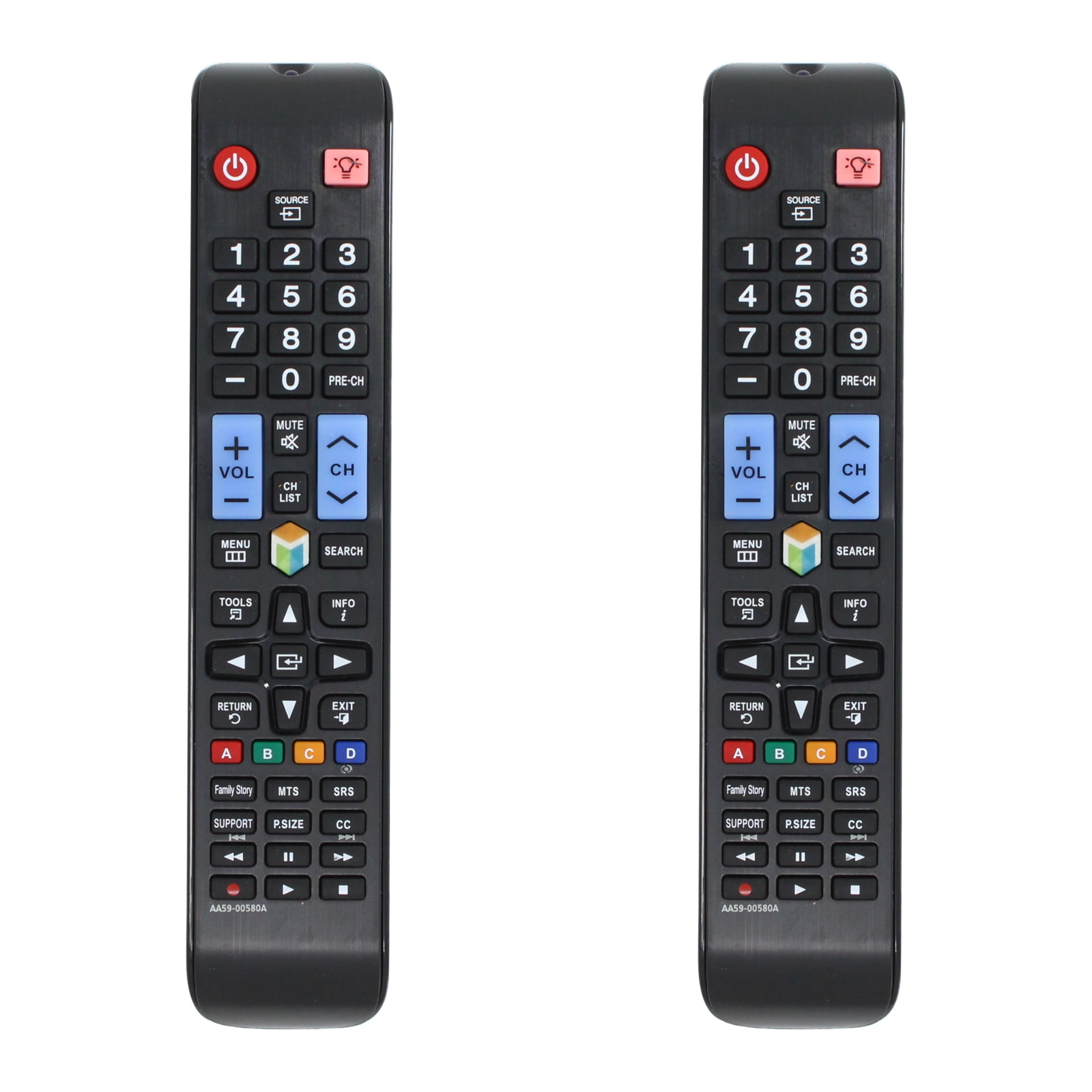 2-Pack AA59-00580A Remote Control Replacement - Compatible with Samsung ...
