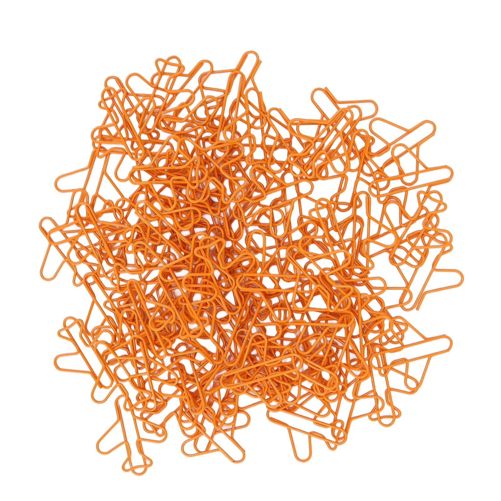 Clips de papel con forma de avión Bling Bling 100 piezas color naranja ...