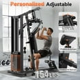 UPGO Home Gym, All-in-One Fitness Equipment, 154LBS Weight Stack, Full ...