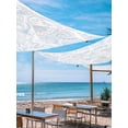 Abstract Flowers Sun Shade Sail 8'X10' Retro Paisley Floral Pattern ...