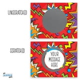 My Scratch Offs Red Zig Zag Teacher Rewards Blank DIY Scratch-off Note ...