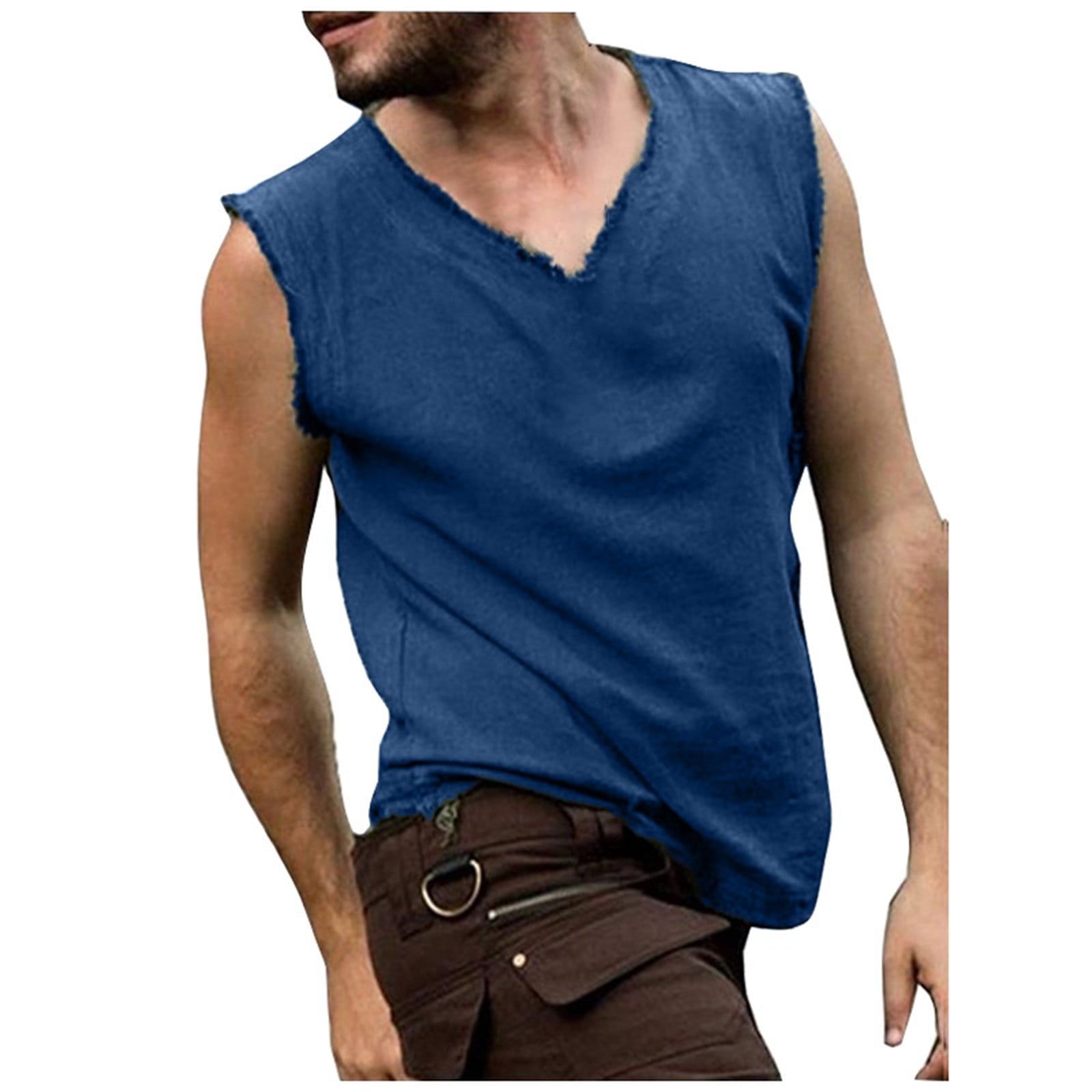 Click here for Ediodpoh Mens Tank Tops Casual V Neck Sleeveless S... prices