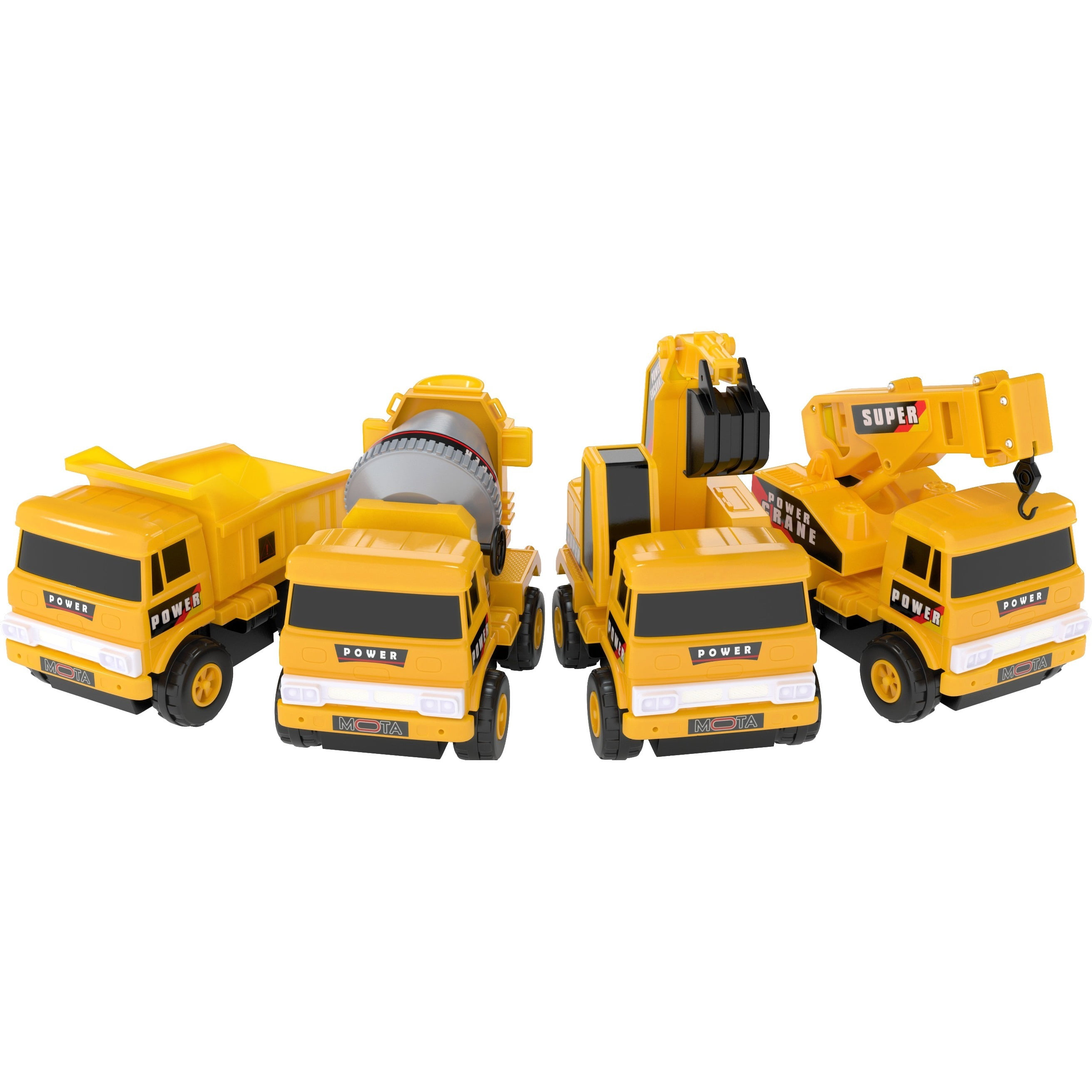 MOTA Mini Construction Toy Set - Set of 4 - Walmart.com - Walmart.com