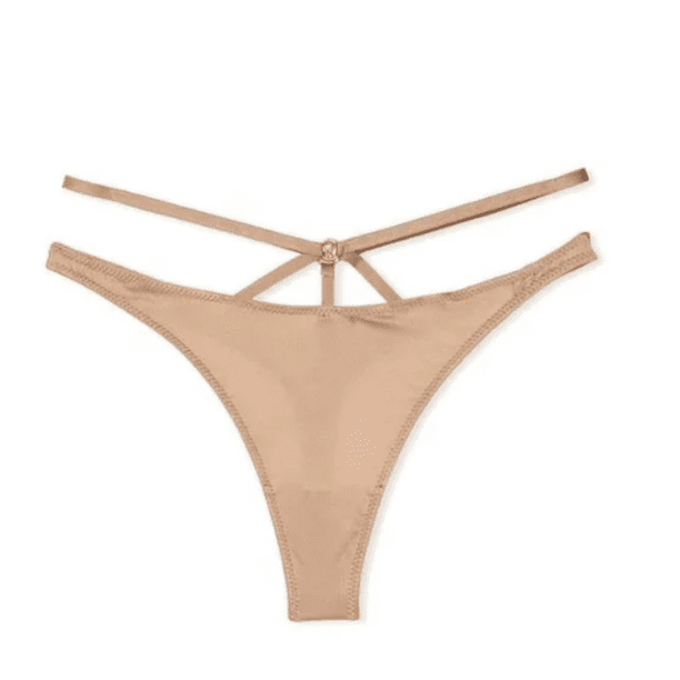 Victoria’s Secret Very Sexy Strappy Thong Silky Smooth Satin V-String ...