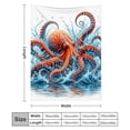 Chilfamy Giant Octopus Ocean Splash Decorative Blanket, Allergy Napping ...