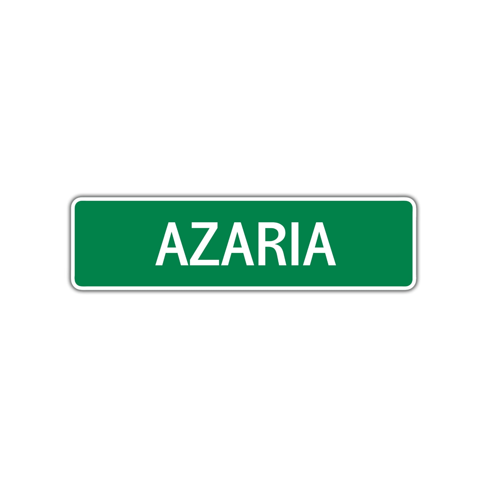 Azaria Girls Children Indoor Outdoor Name Letter Printed Label Wall ...
