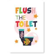 Big Dot of Happiness Hello Rainbow - Boho Kids Bathroom Rules Wall Art ...