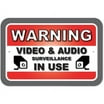 Warning Video And Audio Surveillance In Use Sign - Walmart.com