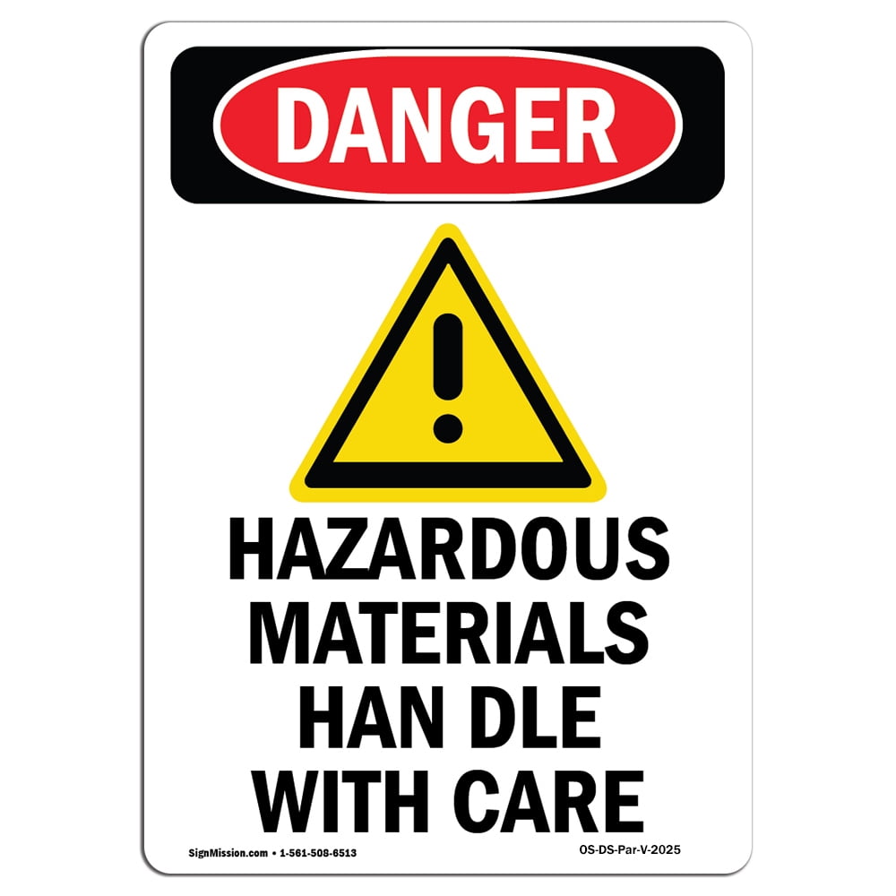 OSHA Danger Sign - -GHS Hazardous Materials | Heavy Duty Sign or Label ...