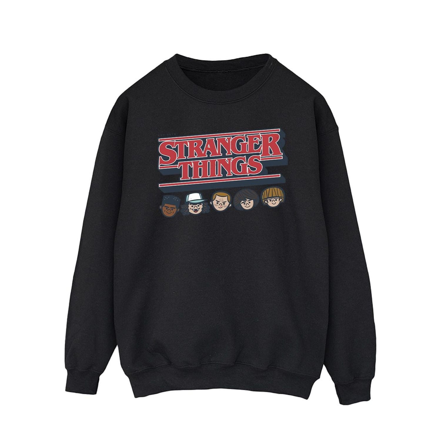Click here for Netflix Mens Stranger Things Caricature Logo Sweat... prices