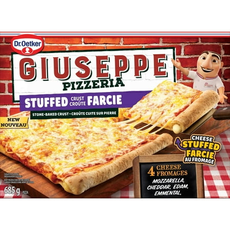 Dr. Oetker Giuseppe Stuffed Crust 4 Cheese Pizza, Gius Std Crt 4 Chs ...