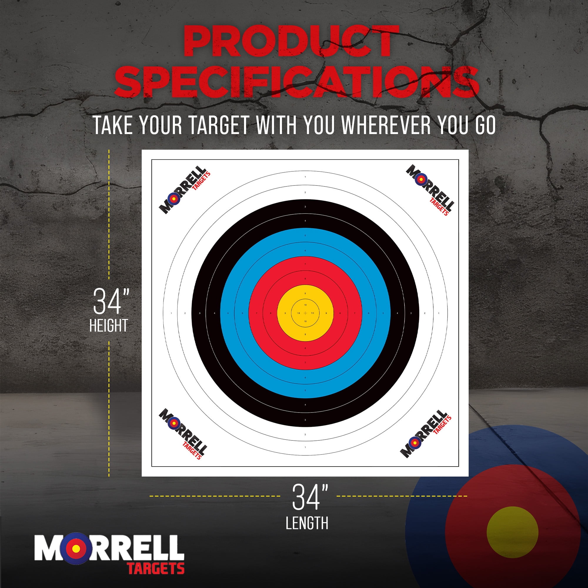 Morrell Targets 80 Cm Paper Archery Target Face (100 Philippines | Ubuy