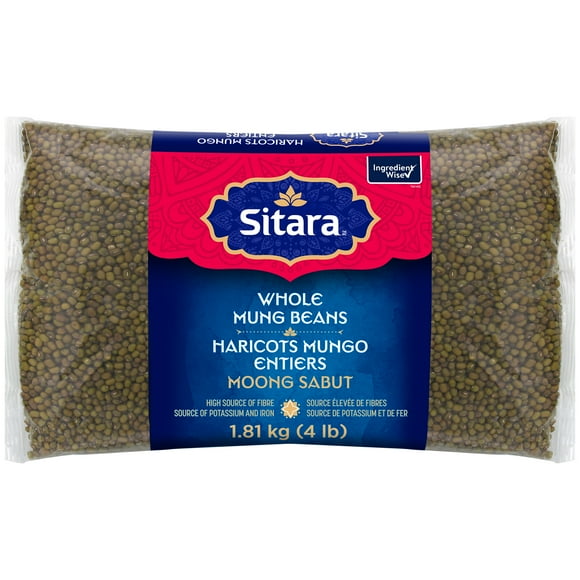 Sitara Whole Mung Beans, 1.81 kg (4 lb)