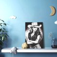 12x18 inch Cowboy Girl Canvas Frameless Painting,Room Decor For Woman ...