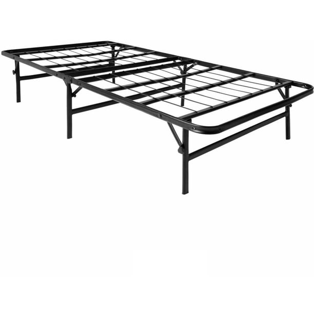 Lucid Foldable Metal Platform Bed Frame and Mattress Foundation ...