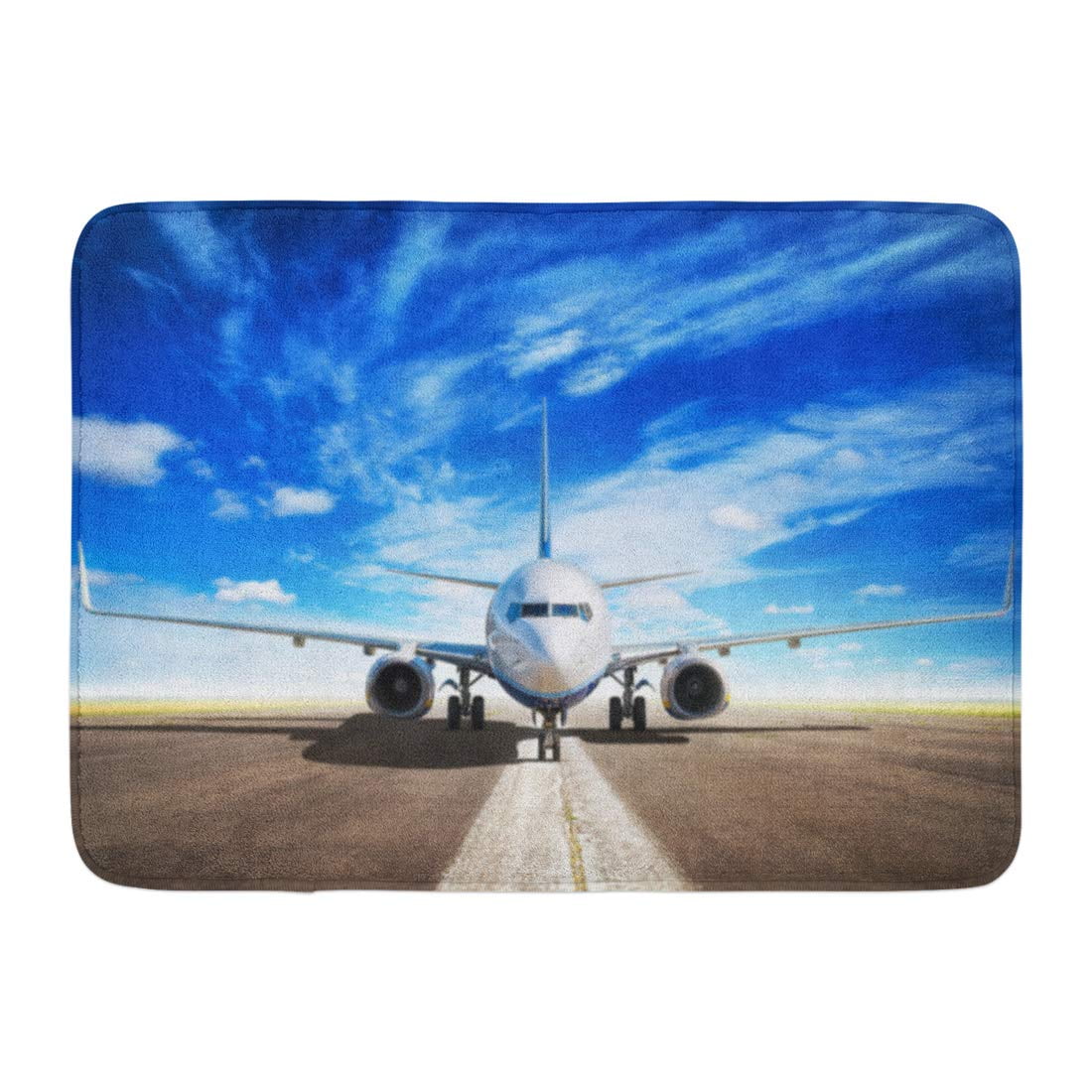 GODPOK Plane Blue Aeroplane Ready for Take Off White Airplane Airline ...