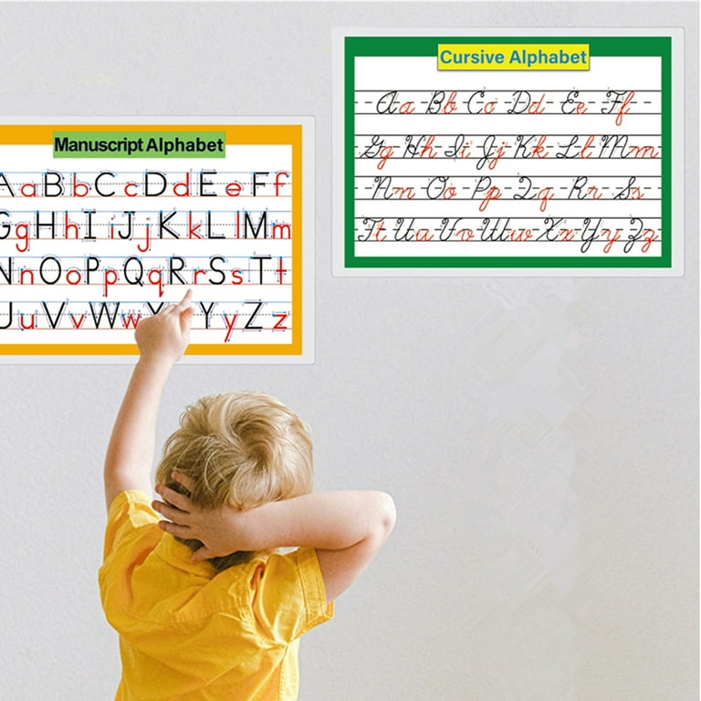 Choose Your Own Alphabet Chart Manuscript Cursive