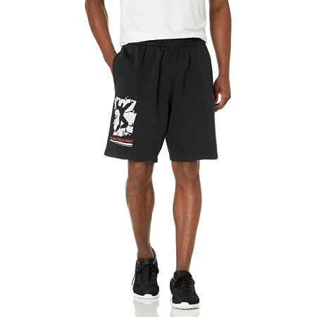 Reebok Mens Workout Ready Graphic Shorts Human Rights Now Black Large ...