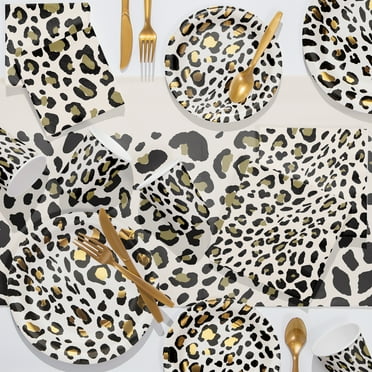 Walmart Safari Themed Party Supplies: Leopard Print Decorations, Paper ...
