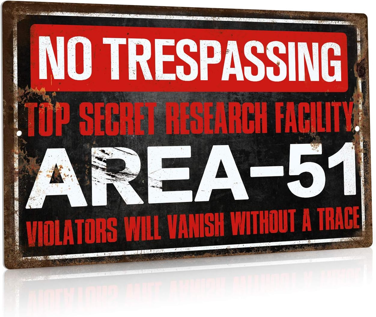 No Trespassing Sign Violator Will be Shot Metal Sign, 8"x12" Industrial ...