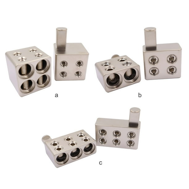 2 Pieces Universal Aluminum Alloy Car Stereo Terminal High Parts ...