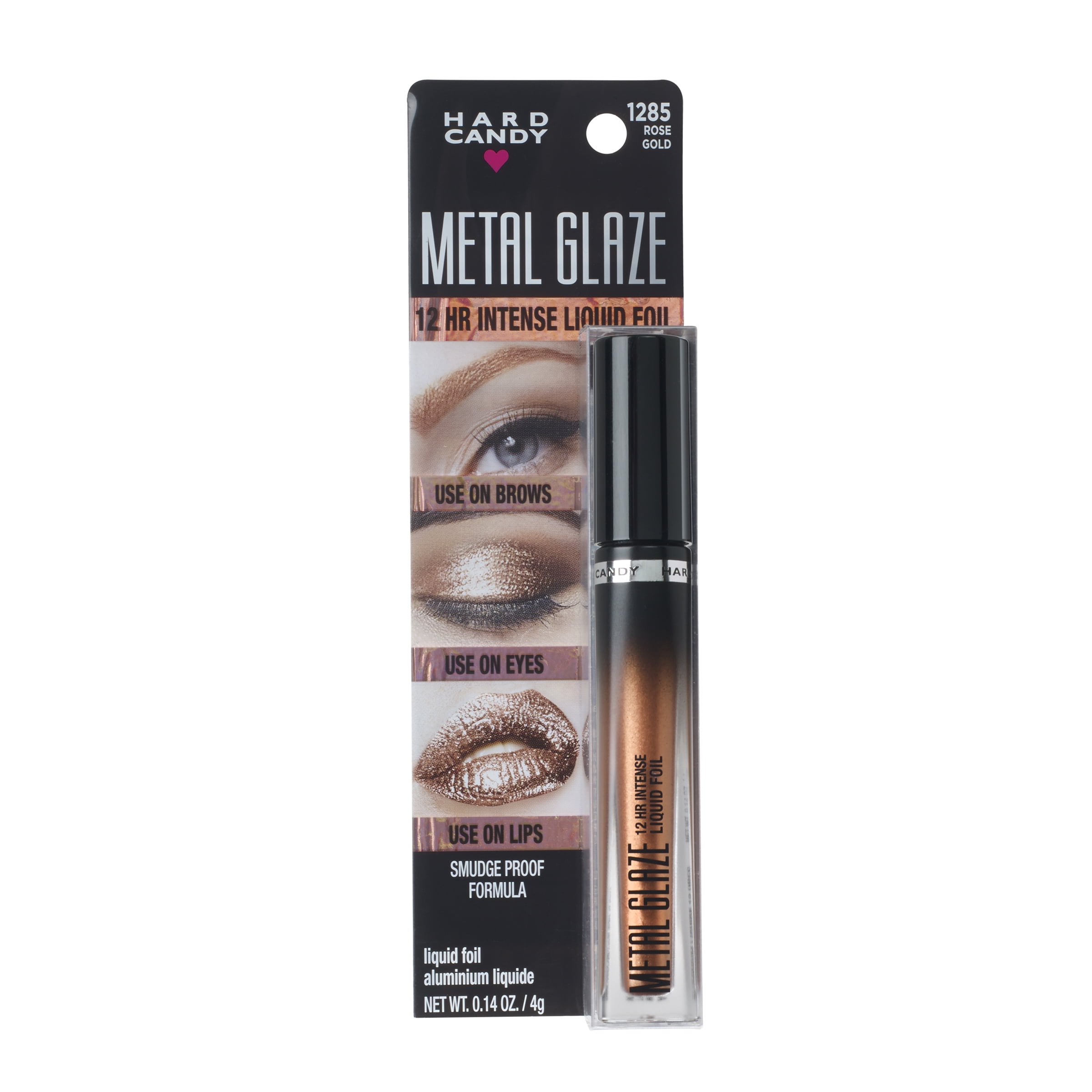 Hard Candy Metal Glaze, 1285 Rose Gold, .14 oz – Walmart Inventory ...
