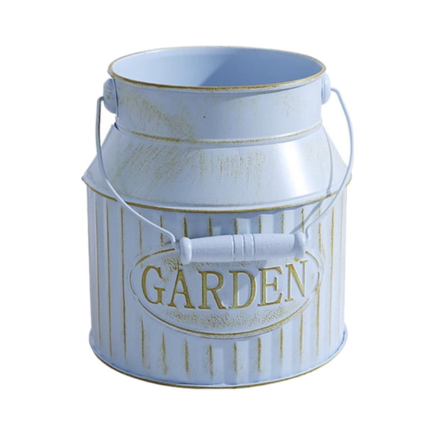 Bucket Flower Pot for Fresh Flowers Farmhouse Portable with Handles ...