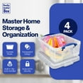 Really Useful Box Large Heavy Duty 17L Storage Bins with Lid & Clip ...