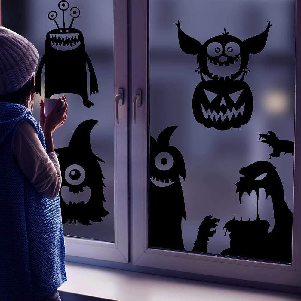 Monster Window Silhouette