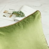 Phantoscope Particles Trimmed Soft Velvet Throw Pillow, 18" x 18 ...
