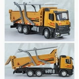 Anmyjuly Large 12 Inch Dump Truck Toy with Metal Cab, Friction Powered ...