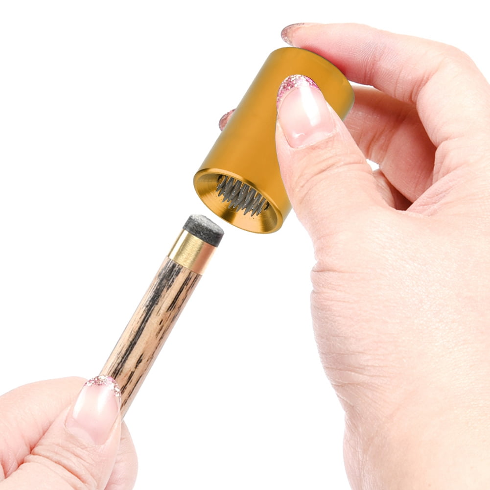 LYUMO Portable 2in1 Billiard Cue Tip Tool Pool Stick Shaper Repair ...