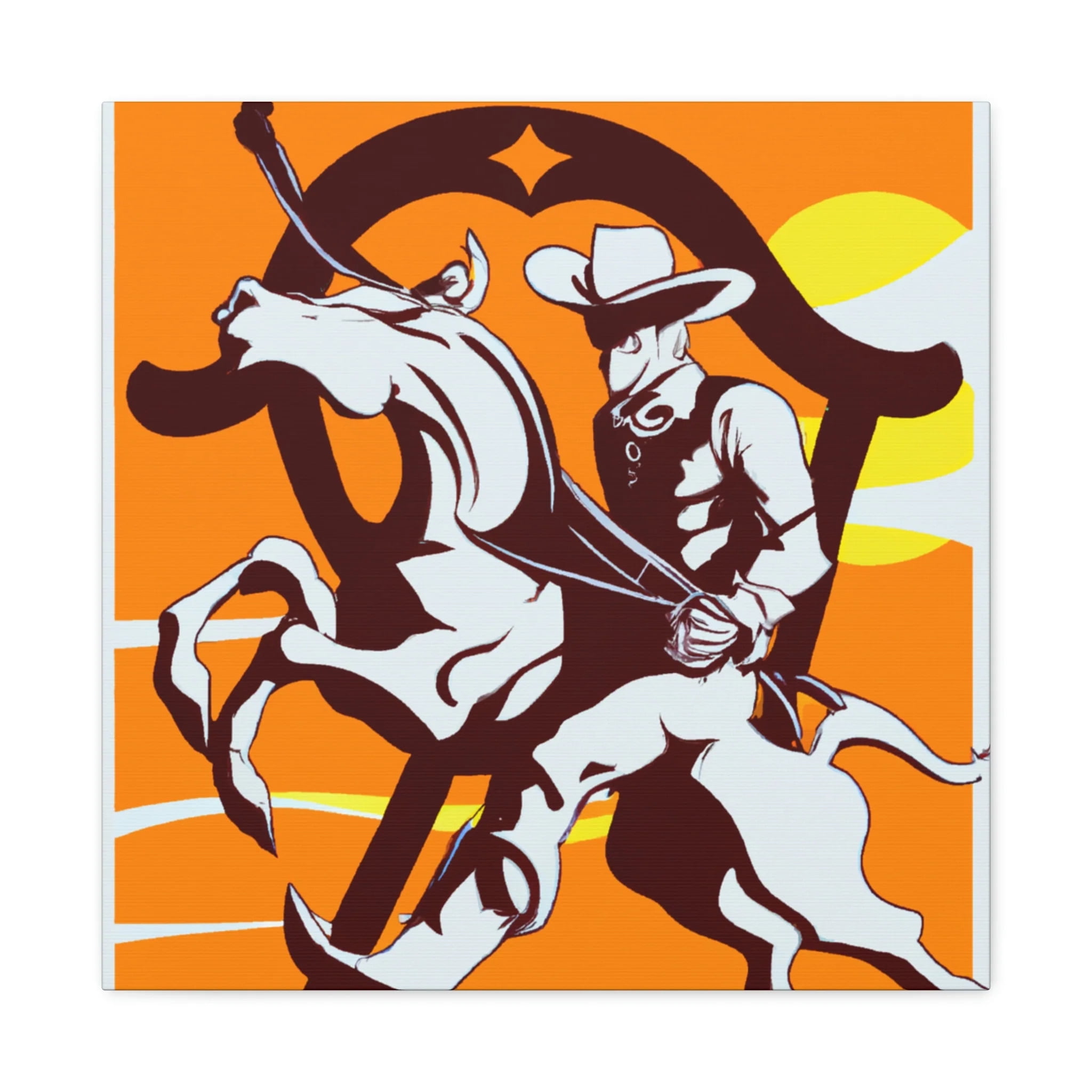 Rodeo in the City - Canvas - Walmart.com