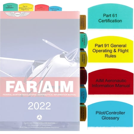 Tabs for FAR/AIM 2021/2022 and FAA for Instrument Flight Rules - IFR ...