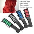 4pcs Hair Chalk Comb, Temporary Washable Hair Color Comb Professional ...