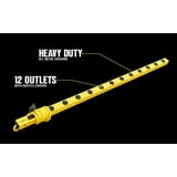 Yellow Jacket 5154 4-Foot Metal Power Strip With 510J Surge Protector ...