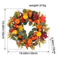 EcoVerve Fall Wreaths For Front Door Fall Wreath Pumpkin Wreath With ...