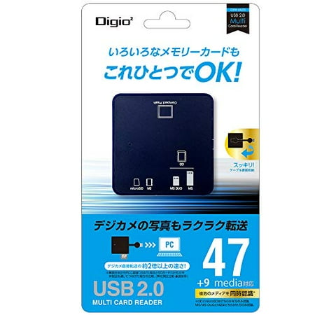 Nakabayashi Digio2 USB2.0 Multi Card Reader Blue CRW-6M73BL | Walmart Canada