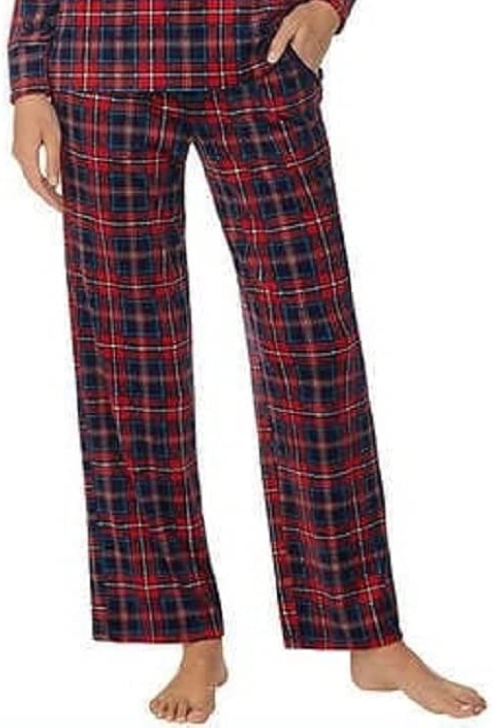 Nautica Womens Silky Fleece Side Pockets Pajama Pants - Walmart.com